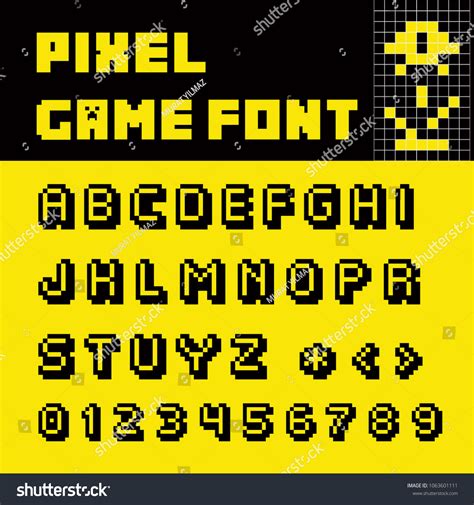 Set Minimalistic Pixel Art Vector Objects Stock Vector Royalty Free
