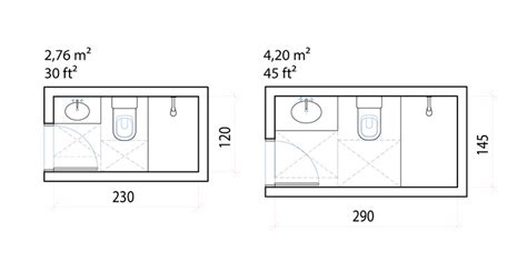 Minimum Dimensions And Typical Layouts For Small Bathrooms Archdaily
