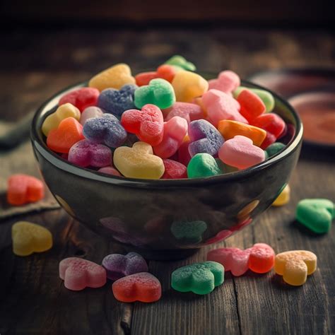 Premium Ai Image Loved Shape Candy