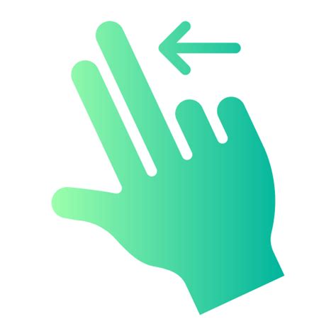 Swipe Left Generic Flat Gradient Icon