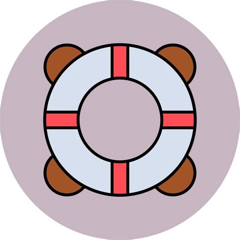 Buoy Line Filled Multicolour Circle Icon 37771226 Vector Art At Vecteezy