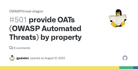 Provide Oats Owasp Automated Threats By Property · Issue 501 · Owasp Threat Dragon · Github