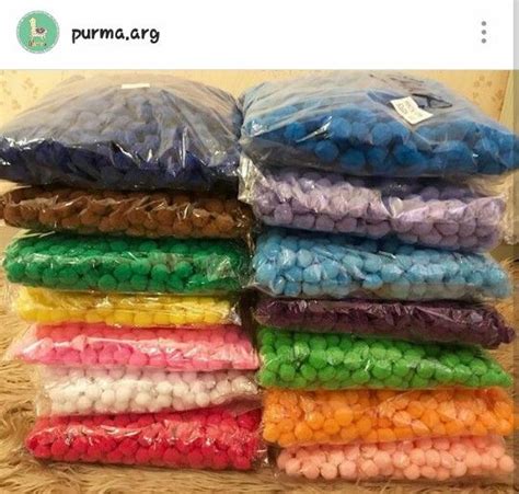 Mini Pompones Todos Los Colores Encontralos En Purma Pompones