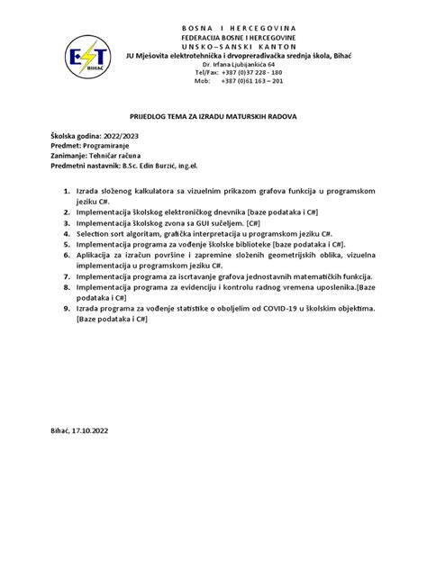 Teme Programiranje Pdf