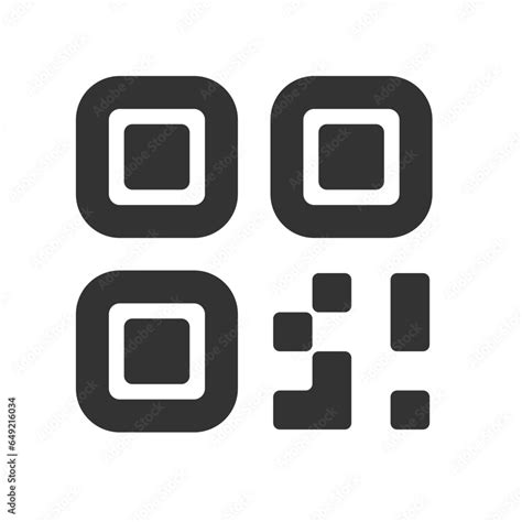 Qr Code Sample For Scanning Icon On Light Background Code For Moile