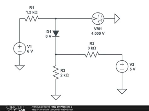 Hw 19 Problem 1 Circuitlab