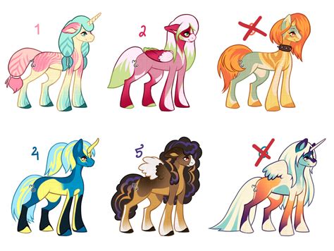 Mlp Adoptables [4 6] Open By Mosswick On Deviantart