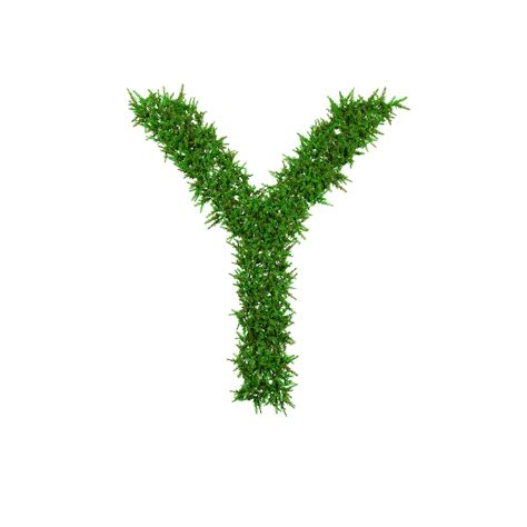 Green Grass Upper Letter 3d Illustration 21478541 Png