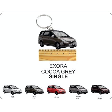 Exora Snow White Cocoa Grey Ruby Red Indiana Grey Rosewood Maroon Exora 2023 2d Keychain Key