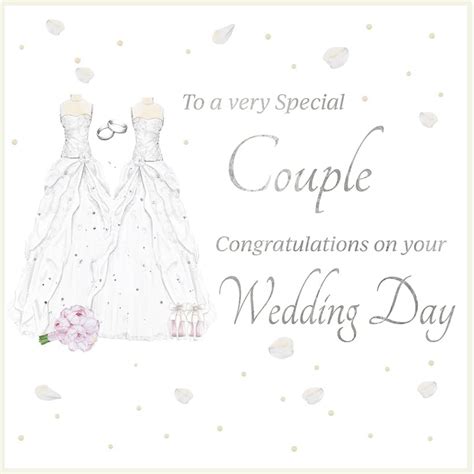 Rush Design Male Same Sex Wedding Congratulations Card Special Couple