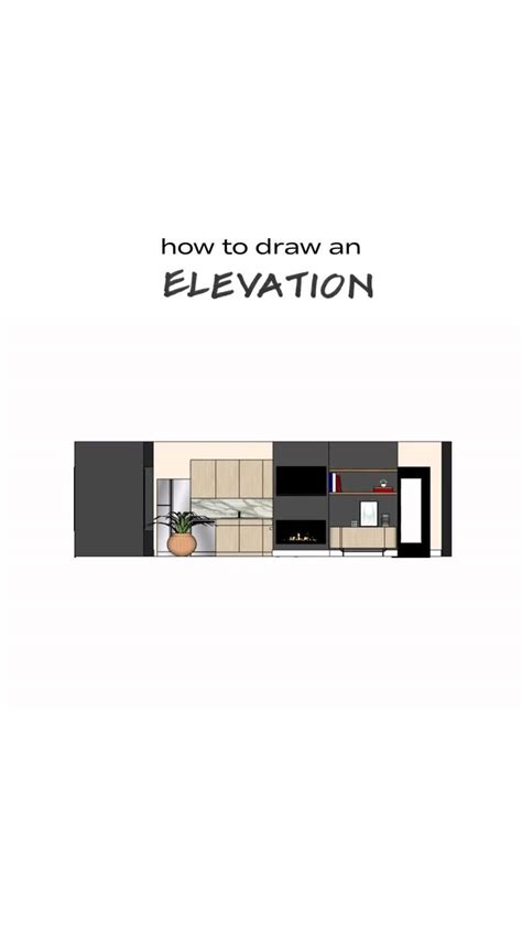 How To Draw An Elevation By Hand Interior Design Interior Design