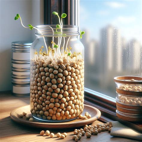 Проращивание сои дома:🌱 эффективный способ для вкусного соевого салата