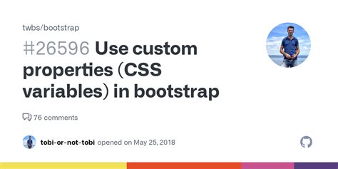 Use Custom Properties Css Variables In Bootstrap · Issue 26596