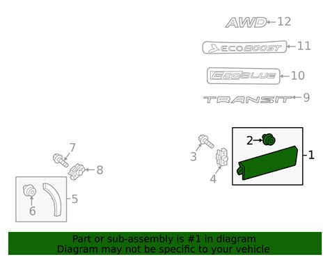 2015 2019 Ford Side Molding Bk3z 6120939 B Awesome Parts Ford