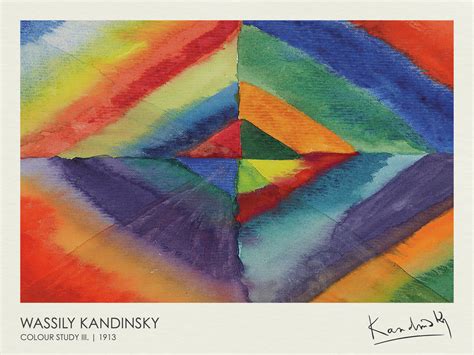 Colour Study Iii 1913 Wassily Kandinsky Reproduktioner Av Berömda