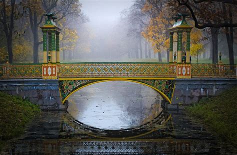 Misty Autumn in Russian Landscape
