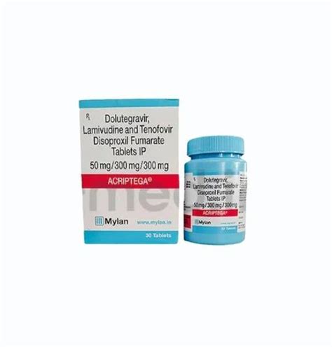 Dolutegravir Acriptega 50mg 300mg 300mg Tablet At ₹ 1470bottle Hiv