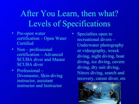 Scuba Diving Presentation Ppt Scuba Diving Extreme Sports