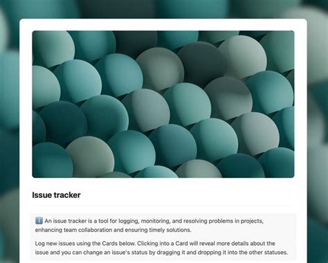 Issue Tracker Free Craft Template