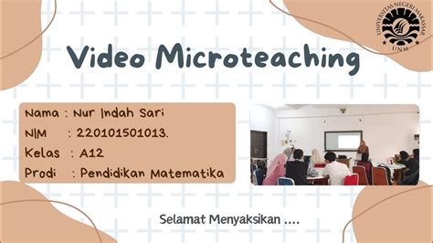 Nur Indah Saria121220101501013video Microteachingmodel Discovery Learningintegral Tak Tentu