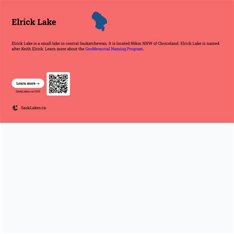 Elrick Lake Sasklakes