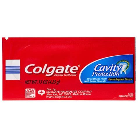Colgate Toothpaste Single Use Sachet White 015oz Pack 1000cs