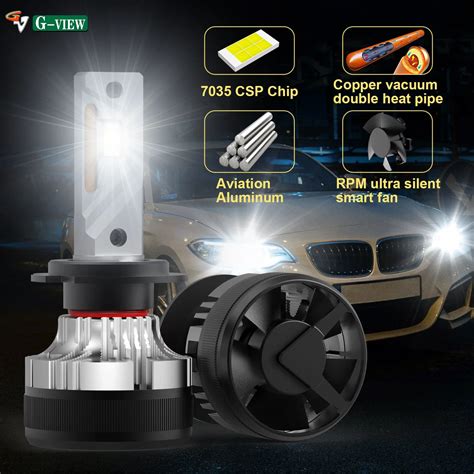 G View Waterproof Color Package Box Mini Led H4 Auto Headlight With Nrcs Approved Led Headlight