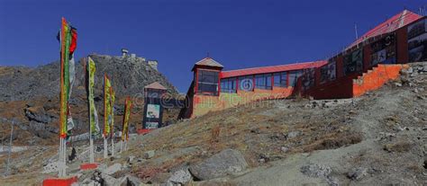India China International Border At Nathu La Pass The High Altitude