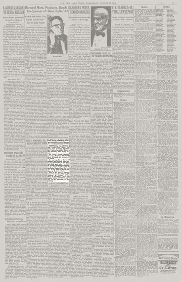 Fred Barry A Leading Actor Of French‐canadian Stage The New York Times