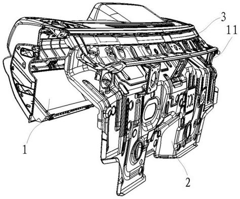一种汽车前围总成仪表板安装面结构的制作方法2