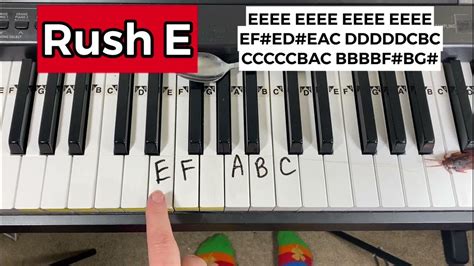 Roblox Piano Sheets Rush E