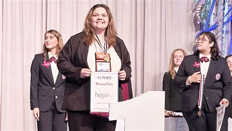 Katie Guyote Earns First Place For State Conference Personal Care