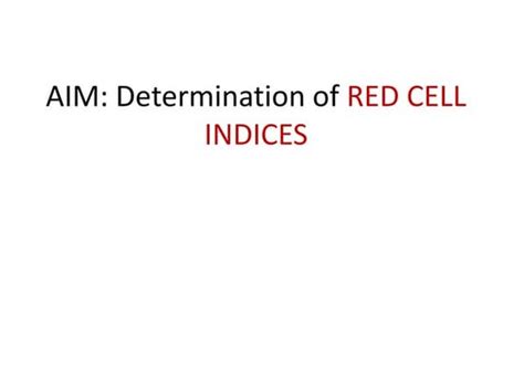 Hemoglobin Estimation Pptx