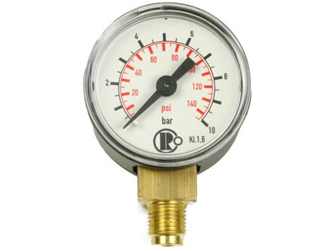 Harder And Steenbeck 132050 Manometer Lateral Connection G18 To 10 Bar For Oil Compressors