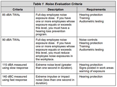 Hearing Conservation Program Occupational Health And Safety Manual Plu