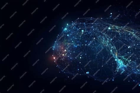 Premium Ai Image Global Network Connection Concept Big Data Visualization Social Network