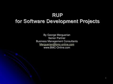 ppt rup for software development projects powerpoint presentation