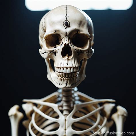 Monkey Skeleton With Human Skull Stable Diffusion Online