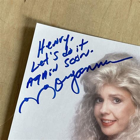 Morganna The Kissing Bandit Signed Photo W Lipstick Imprints 8x10 Glossy Vg Ebay