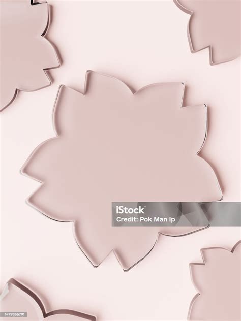 3d 렌더링 사쿠라 Ot 벚꽃 모양 아크릴 유리판 제품 디스플레이 배경 여름 의료 화장품 및 스킨케어 제품 벚꽃에 대한 스톡 사진 및 기타 이미지 Istock