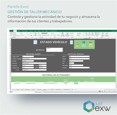 Plantilla Premium Gestión De Taller 🚗 Mecánico En Excel
