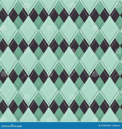 Seamless Argyle Pattern Cartoon Vector 8122321