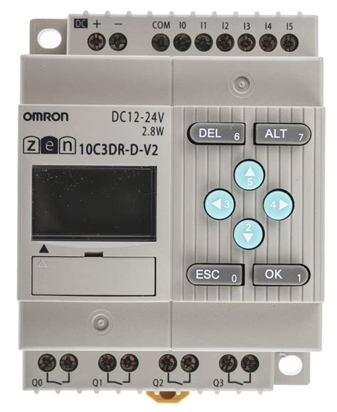 Zen 10c3dr D V2 Omron Omron Zen Series Logic Module 108 → 288 V Dc Supply Relay Output 6