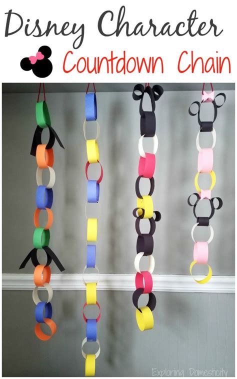 Disney Character Countdown Chain For Your Disney Vacation ⋆ Exploring