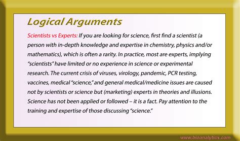 “science” By Experts Vs Science By Scientists Bioanalyticx