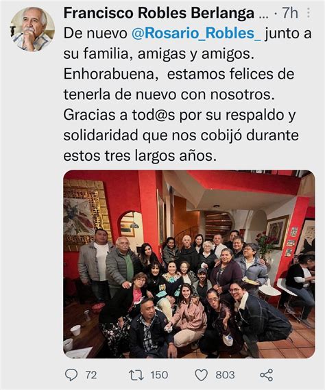 Hermano De Rosario Robles Difundió La Primera Fotografía De La