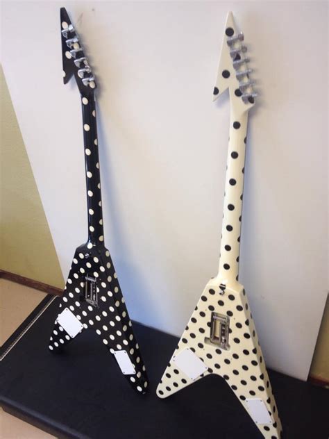 Gmw Custom Shop Randy Rhoads Polka Dot And Reversed Polka Dot Flying V