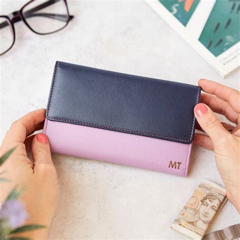 Personalised Colourful Leather Purse For Her By Hot Dot Laser