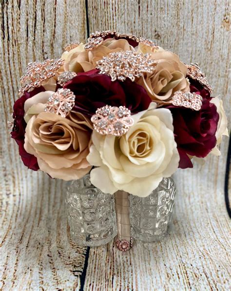 Rose Gold Wedding Bouquet 60 Photos