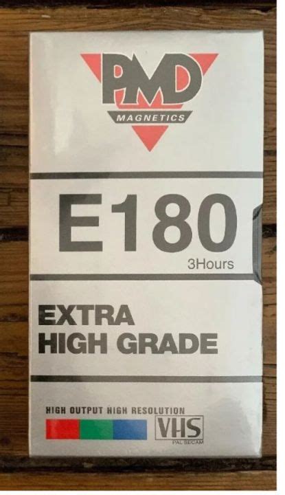 Vhs Blank Tape Pmd Magnetics E180 Jvc Memorex Lextra High Grade New